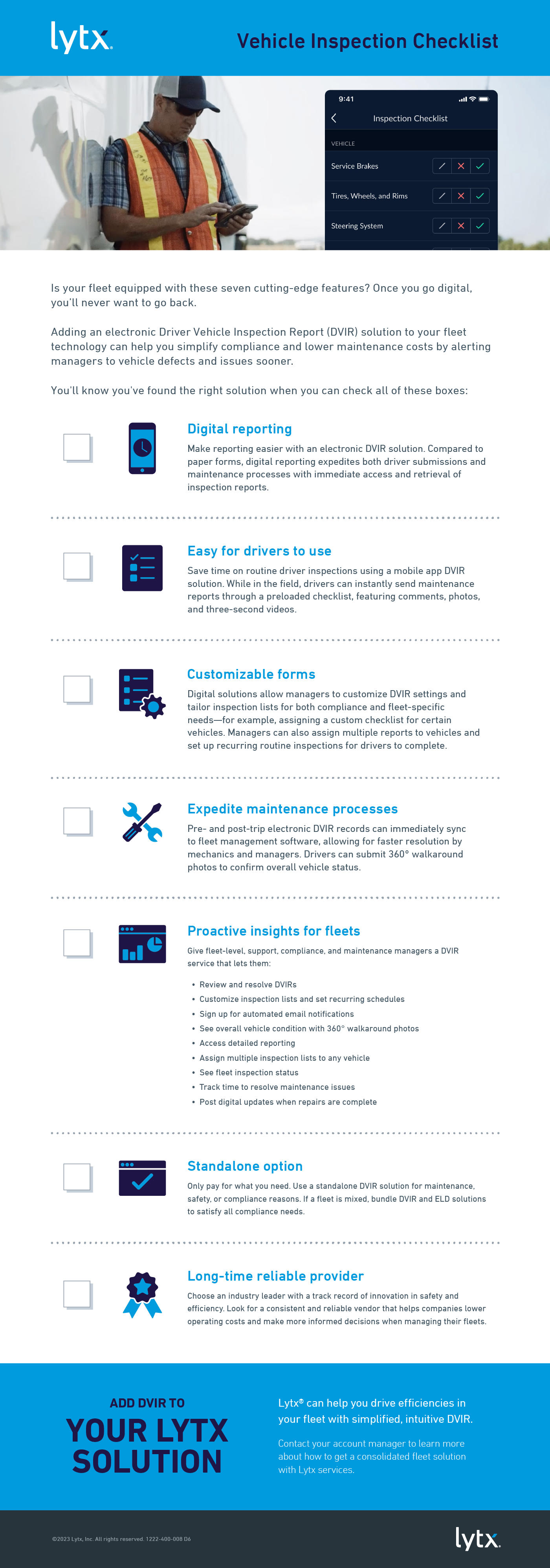 What to look for in a vehicle inspection solution